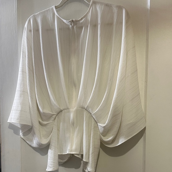 glam | Tops | Glam Cream Textured Top | Poshmark